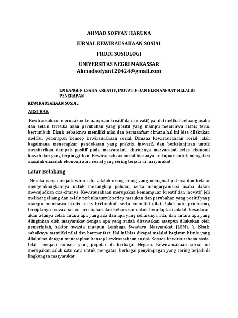 Artikel KWH Ahmad Sofyan Haruna | PDF