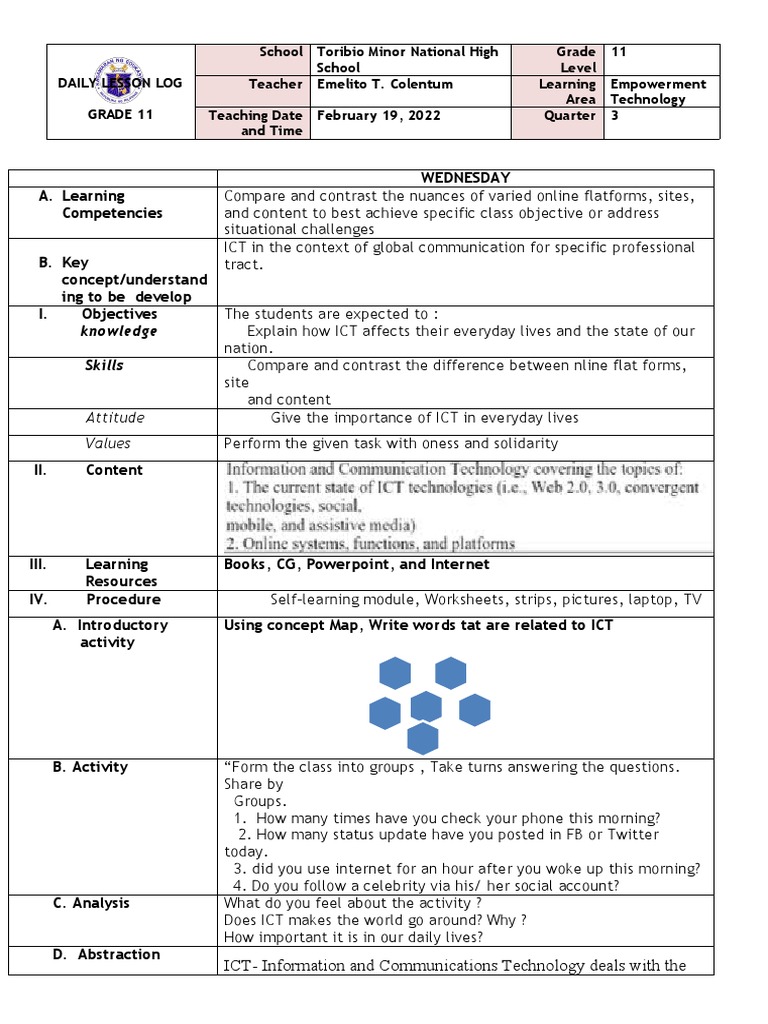 Empowerment Lesson 1 | PDF | Information And Communications Technology ...