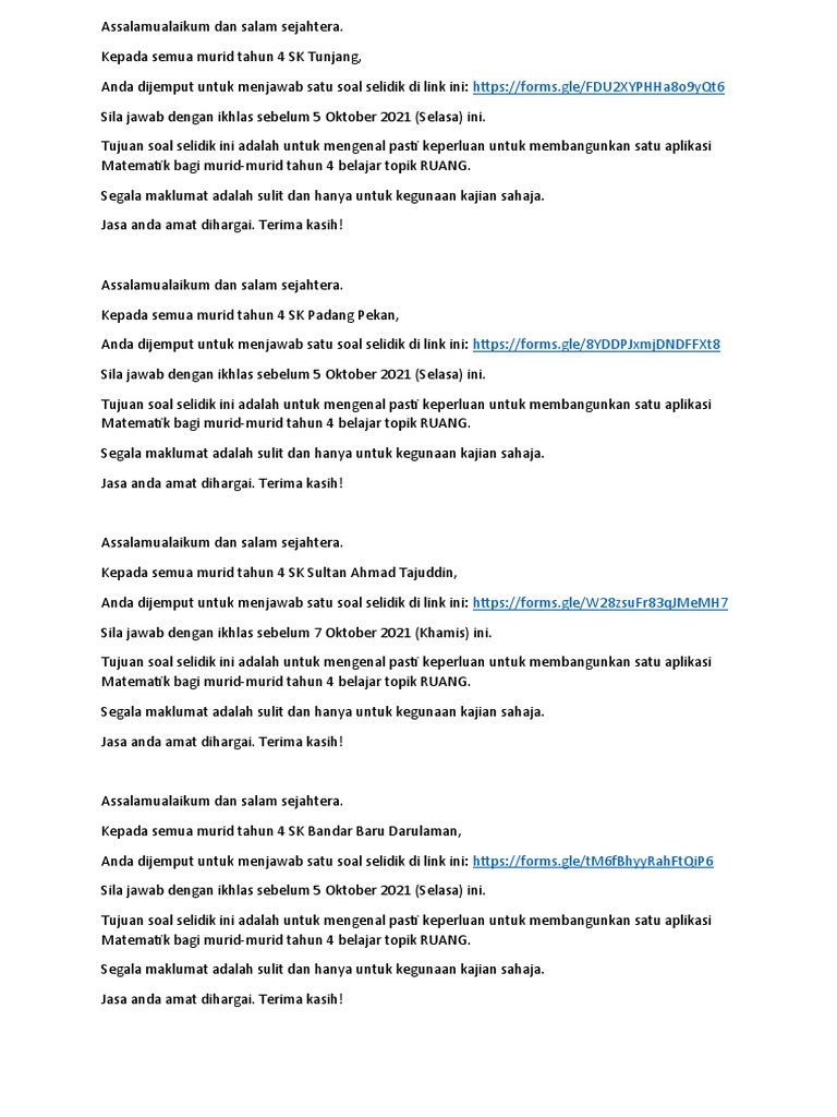 Assalamualaikum Dan Salam Sejahtera | PDF