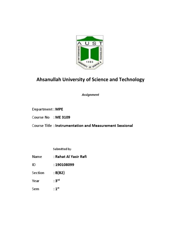 ME3109 - 3.1 - Rahat Al Yasir Rafi | PDF | Flow Measurement | Pump