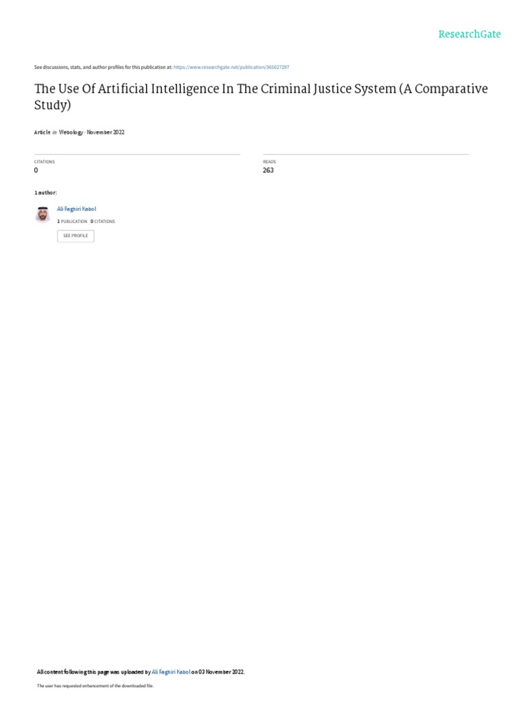 Ci and Crime Paper | PDF | Artificial Intelligence | Intelligence (AI ...