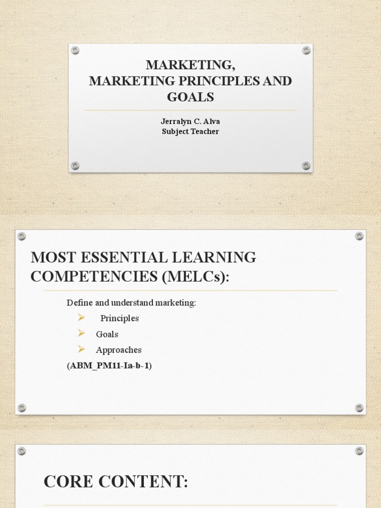 Q1-Lesson 1 - Definition of Marketing | PDF | Marketing | Customer