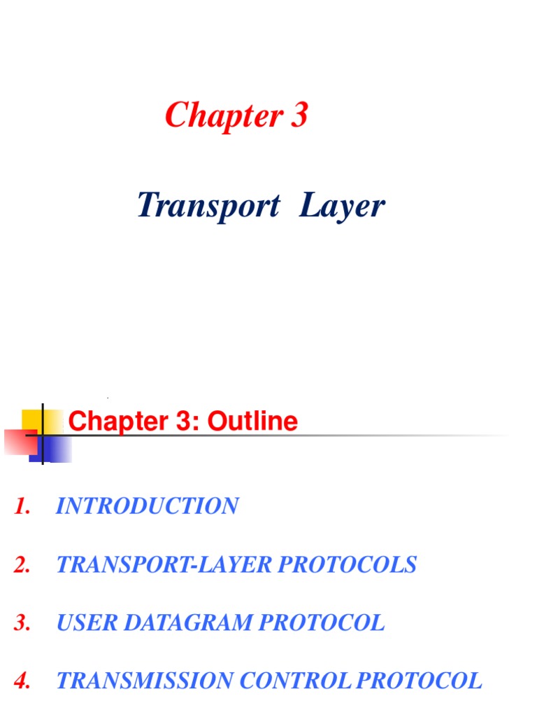 Transport Layer - 3.1&3.2 | PDF | Transmission Control Protocol | Port (Computer Networking)