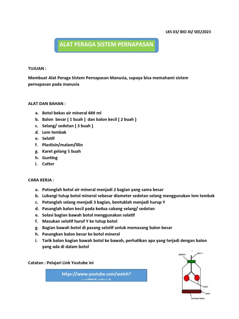 LKS 03 Alat Peraga Sistem Pernapasan | PDF