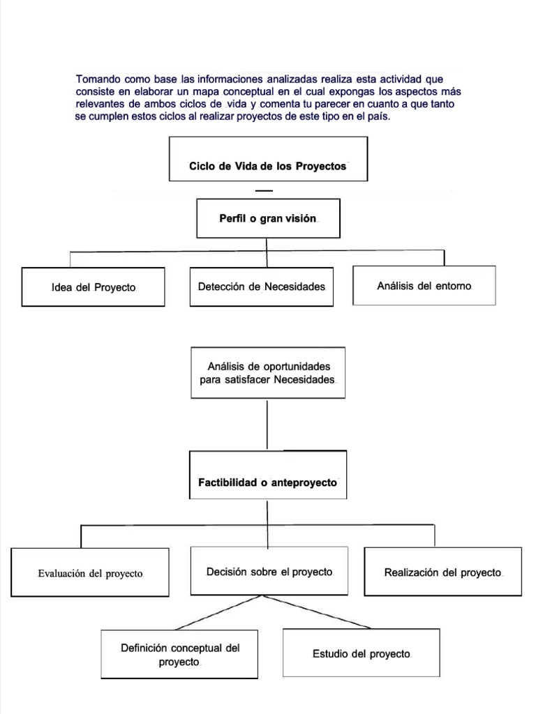 Pdf Actividad 3 Mapa Conceptual Sobre El Ciclo De Vida De Los Proyectos