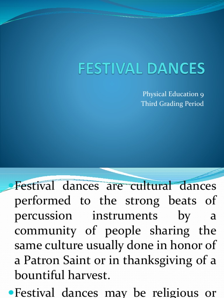 Philippine Festival Dances Overview | PDF | Philippines