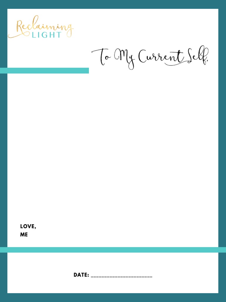To My Current Self | PDF