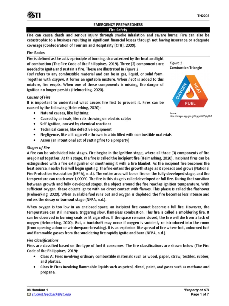 08 Handout 1 | PDF | Fires | Emergency Management