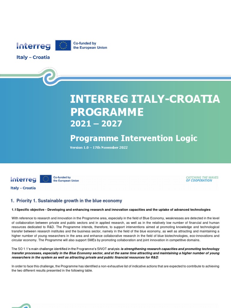 Programme Intervention Logic | PDF
