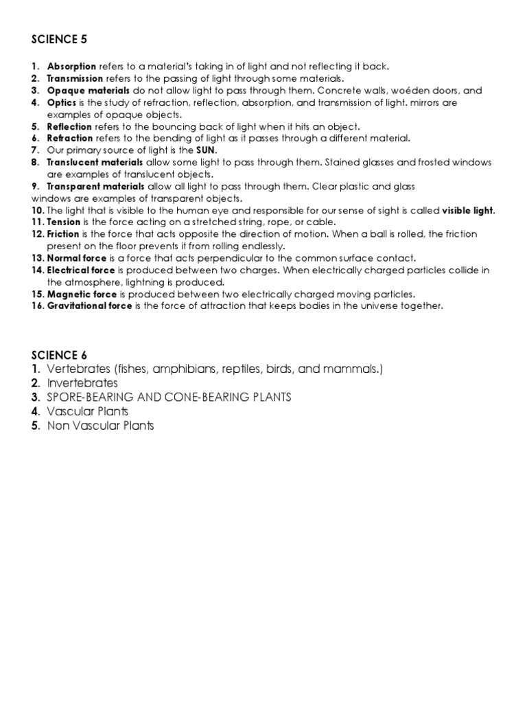 Science 56 Pointers 3rd Evaluation Test | PDF