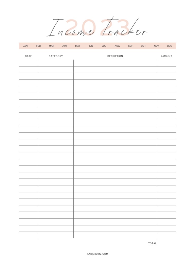 Income Tracker | PDF
