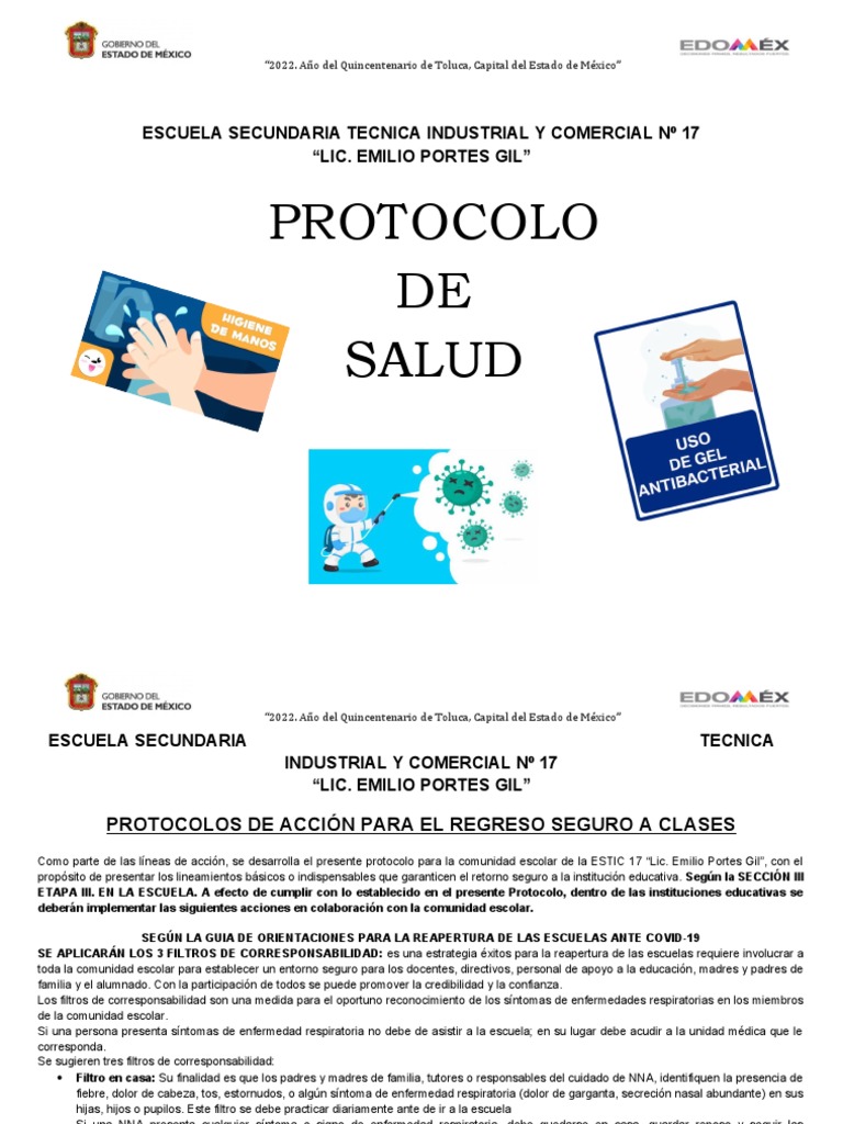 Protocolo de Salud | PDF | Síntoma | Ciencias de la Salud