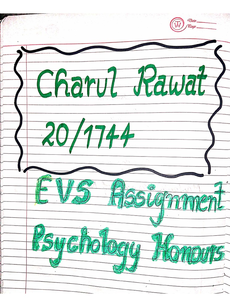 EVS Assignment | PDF