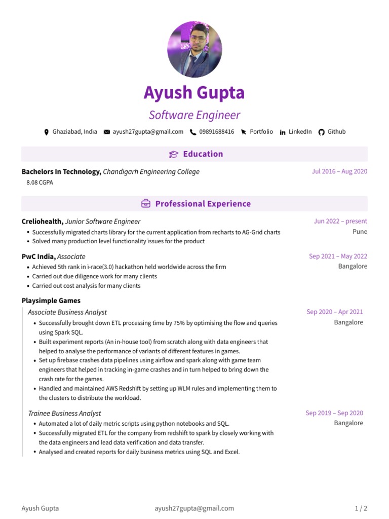 iimjobs_Ayush | PDF | Software Development | Technology Development
