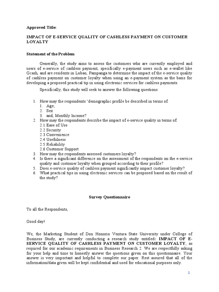 Validation of Survey Questionnaire MKGT 4m Group5 | PDF | Survey ...