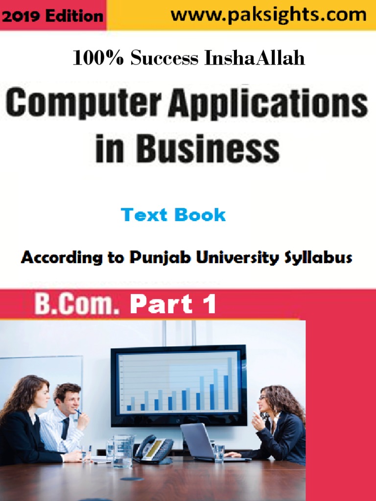 Computer Application in Business B.Com Part 1 Book Full | PDF | Input/Output | Microcomputers