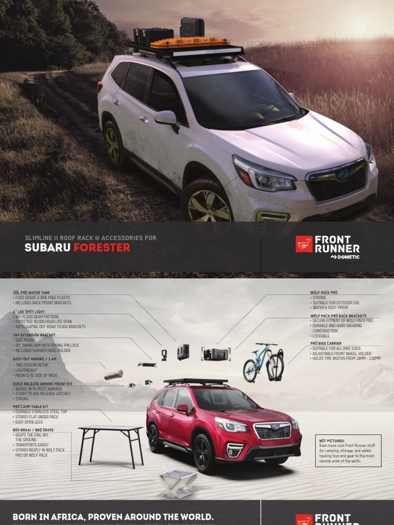 Front Runner Slimline II Roof Rack System and Accessories Catalog for Subaru Forester | PDF ...