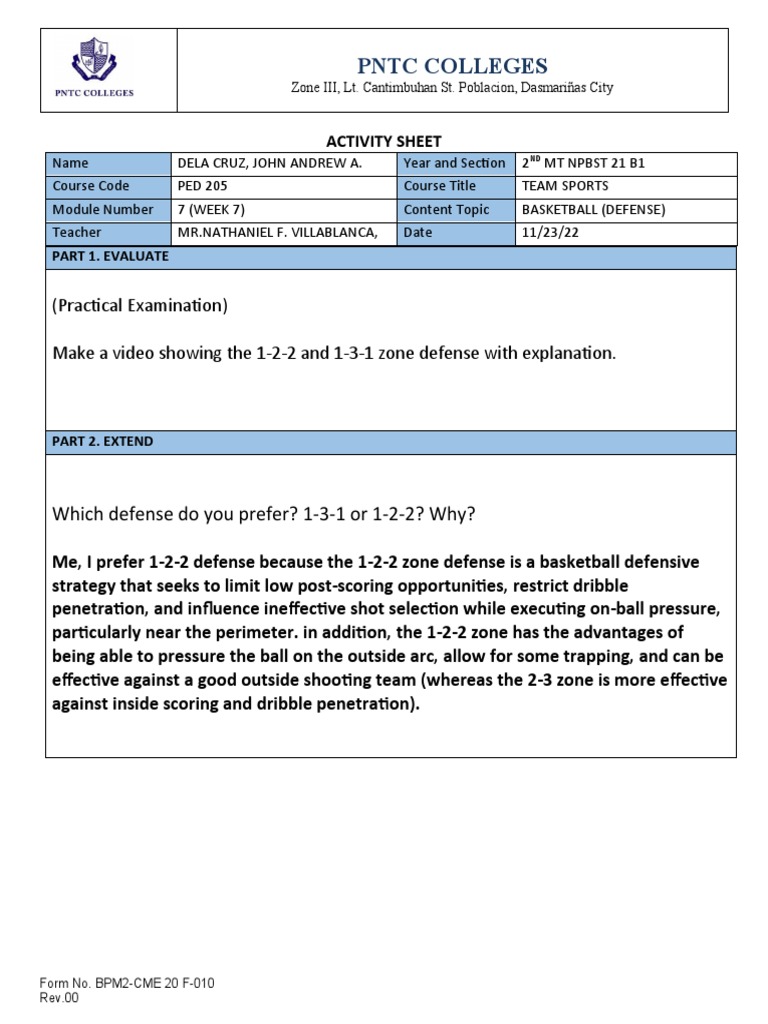 Ped 205 Module 7 (Midterm) | PDF