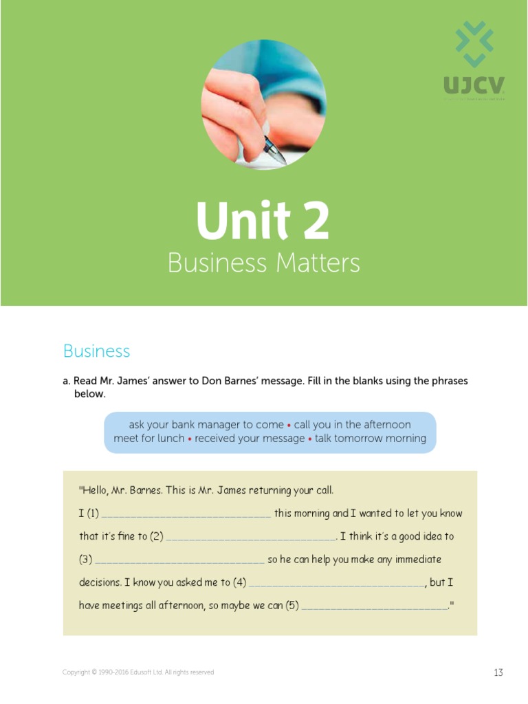 02-Basic 3 Workbook Unit 2 | PDF