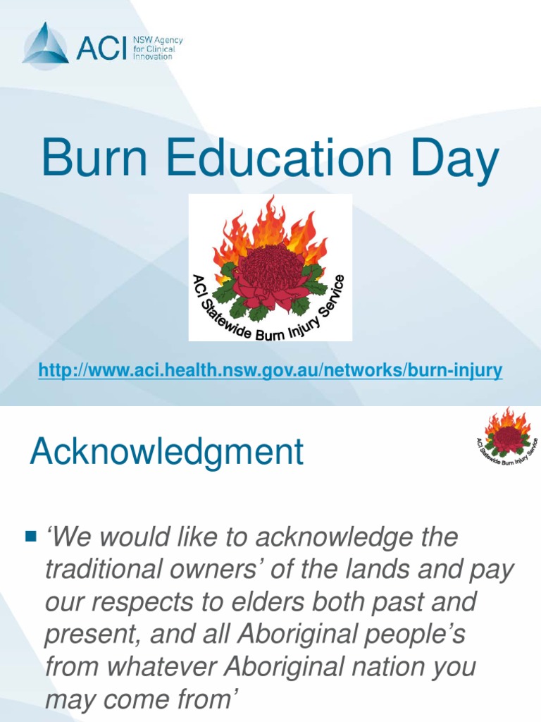 Burn Education Day - Lecture 1 - Early Management Jan 2015 | PDF