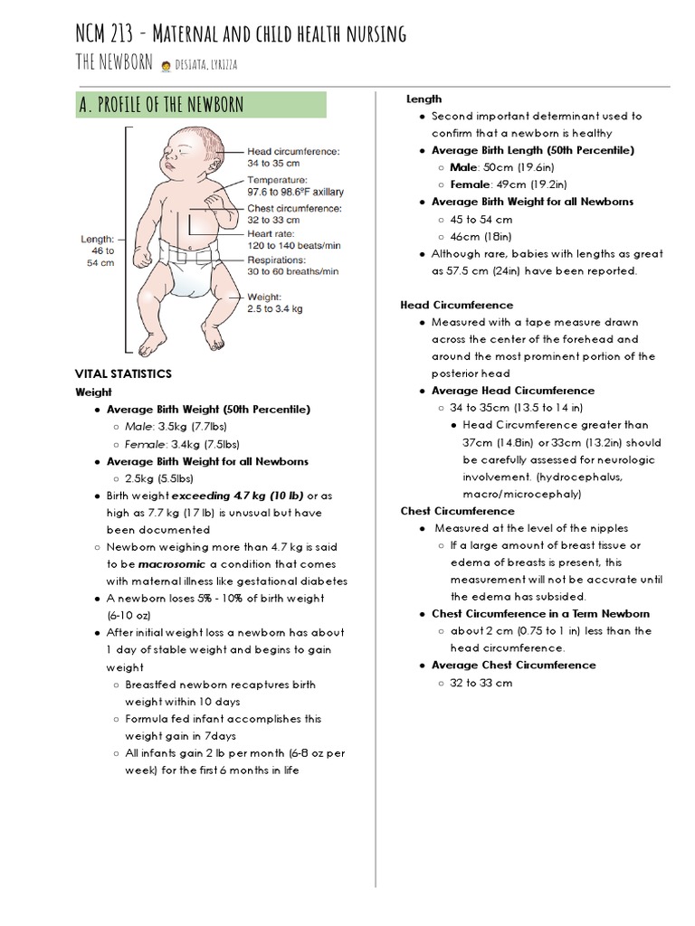 Topic 8 - The Newborn | Download Free PDF | Blood | Infants