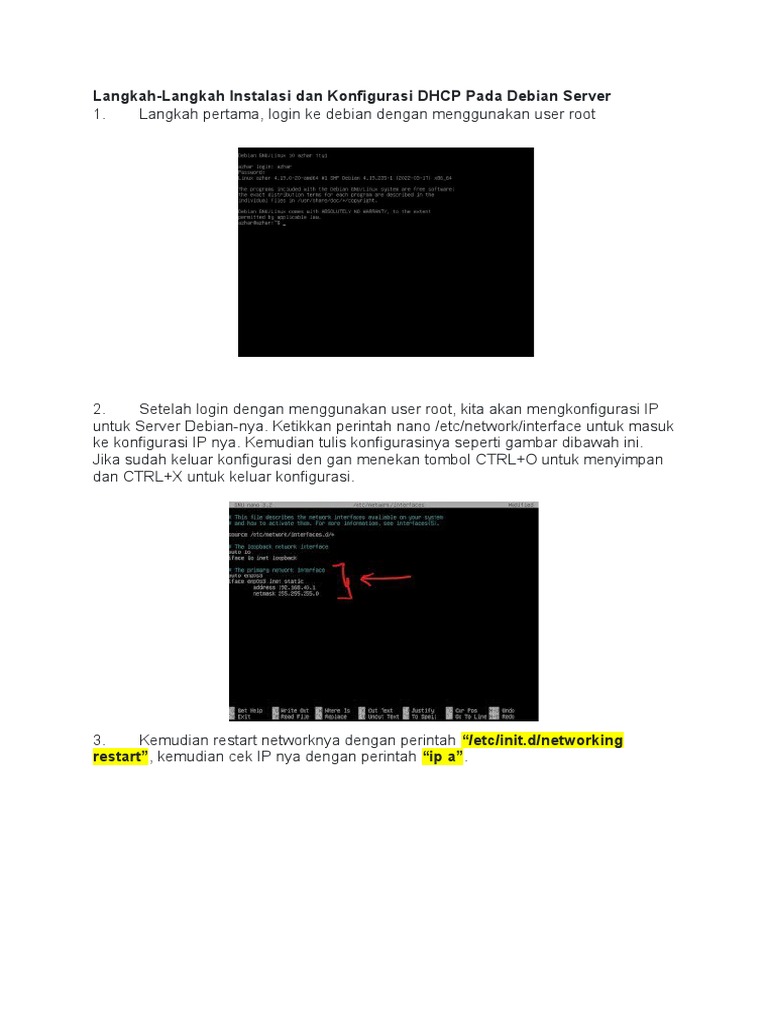 Penginstalan DHCP Server | PDF | Komputer