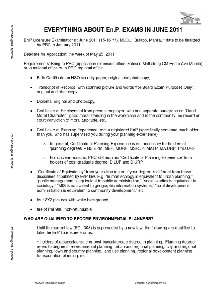 ENP Licensure Exam Guide 2025 | PDF | Test (Assessment) | Sustainable ...