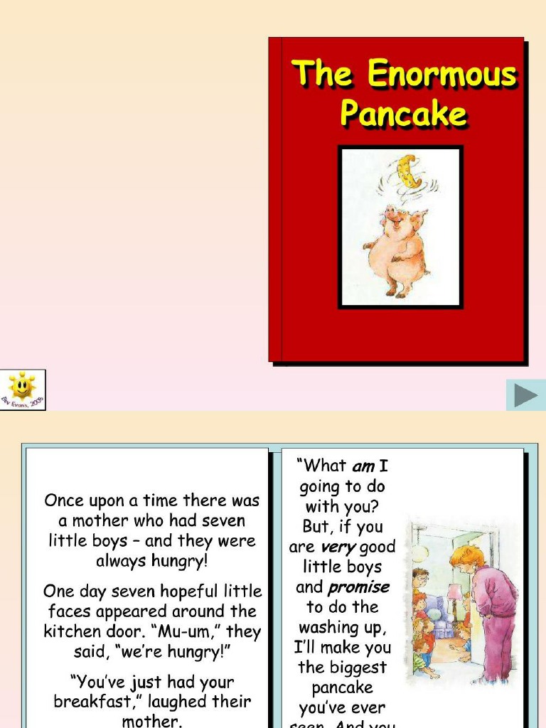 The Enormous Pancake Retold by Bev Evans | PDF