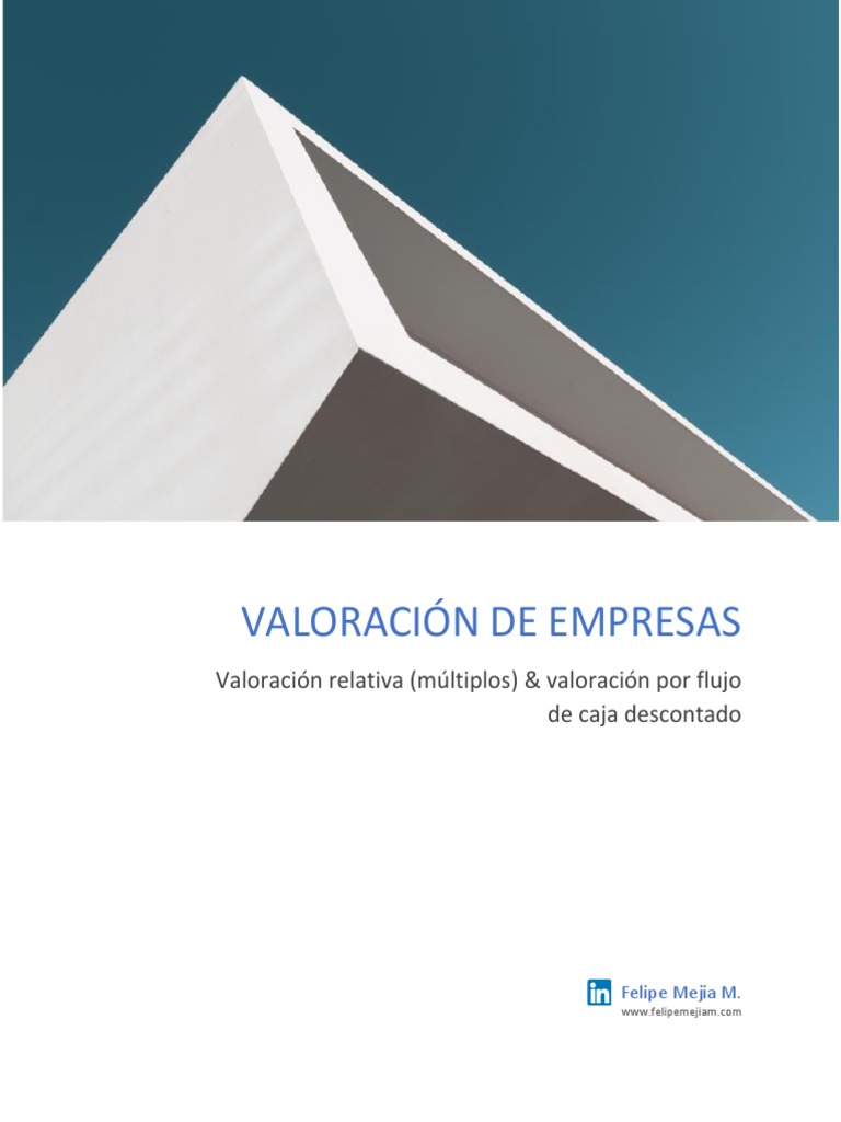 Valoraci N de Empresas 1666836000 | PDF | Flujo de caja descontado ...