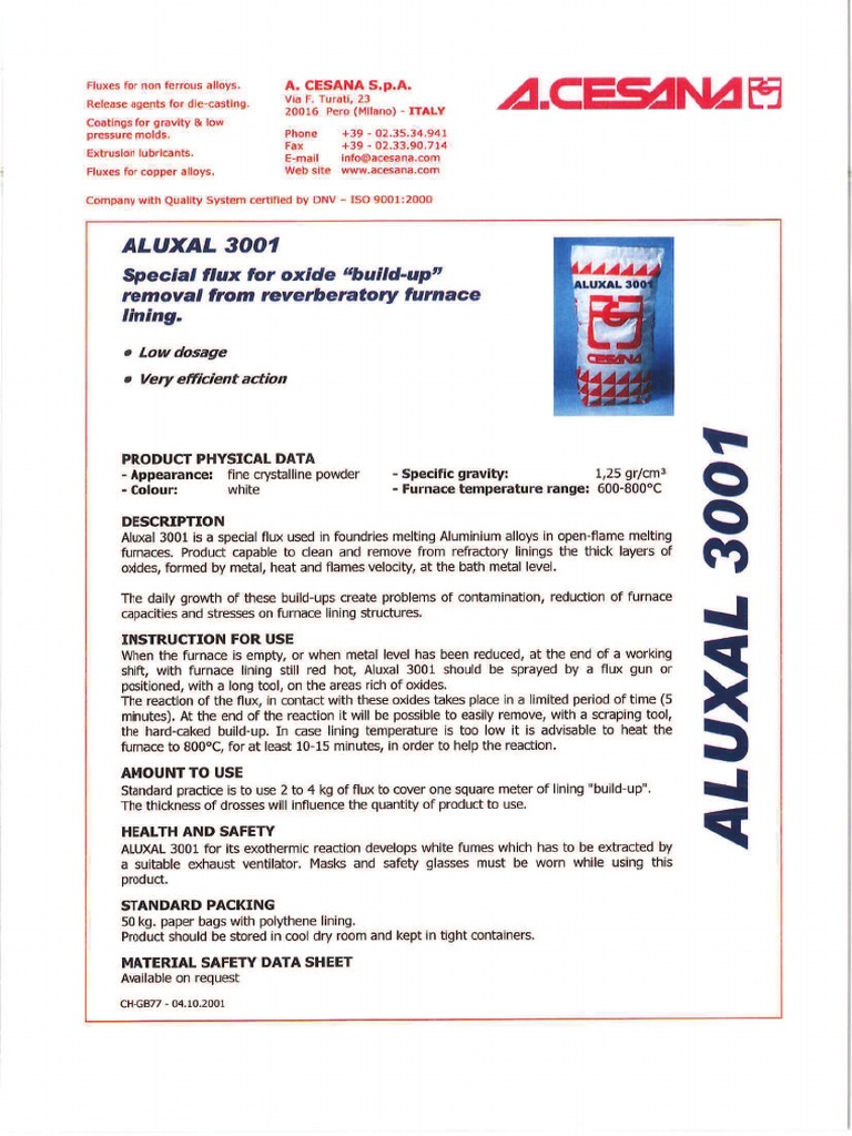 FT Aluxal 3001 | PDF