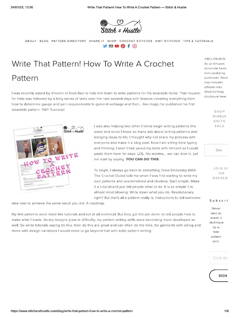 How To Make Crochet Patterns | PDF