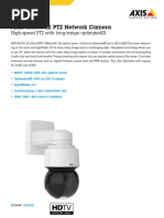 Datasheet Axis q6225 Le PTZ Camera en US 443384 | PDF | Camera | Image Stabilization