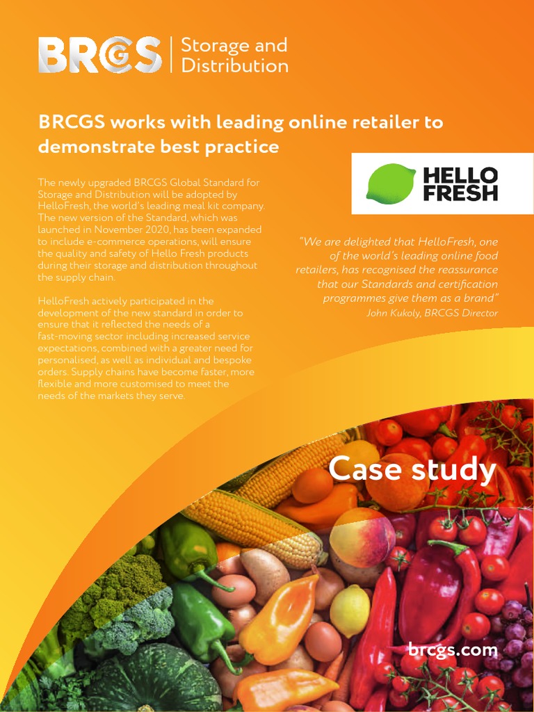 Brcgs Cs Hellofresh | PDF