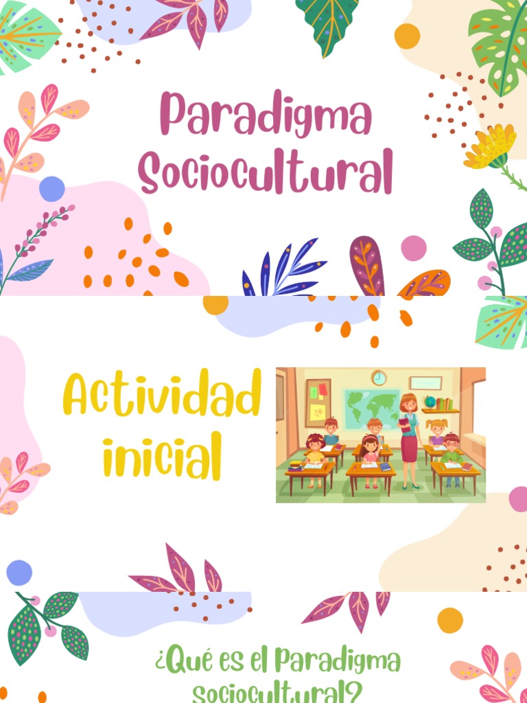 Paradigma Sociocultural de Vigotsky | PDF | Sicología | Paradigma