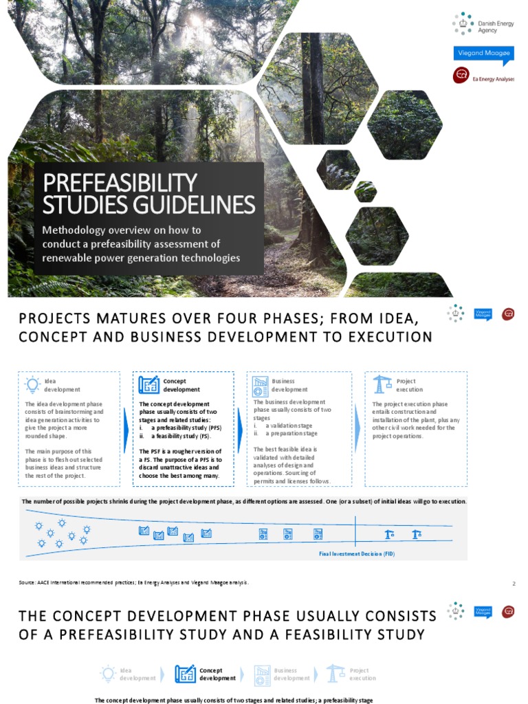Prefeasibility Study Guidelines Final | PDF
