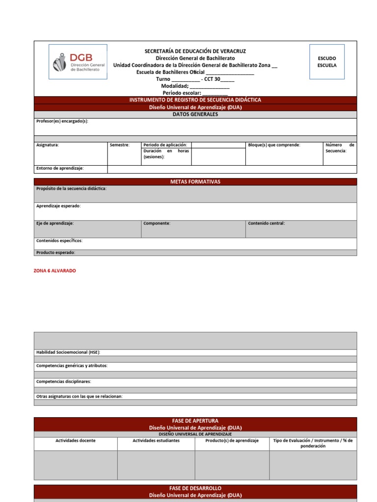 Secuencia DGB - Ver - 22-23 | PDF | Evaluación | Aprendizaje