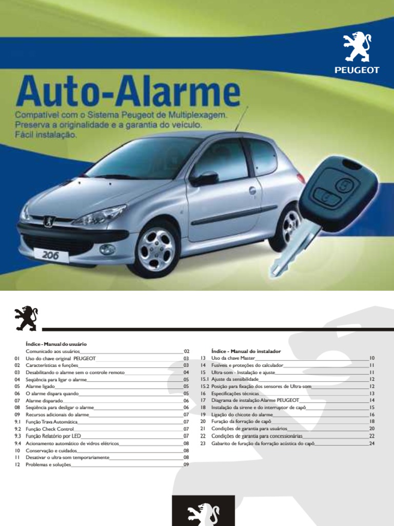 Manual Usuario Alm Peugeot 206 | PDF