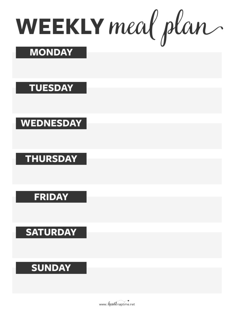 Meal Prep Printable | PDF