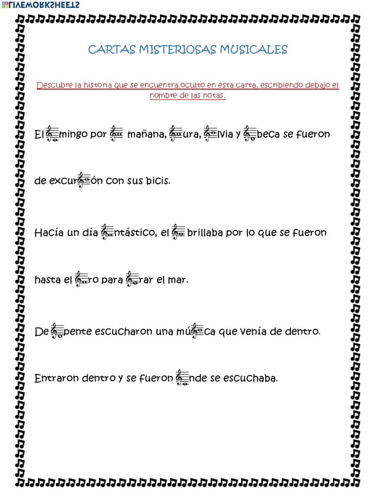 Carta misteriosa musical | PDF