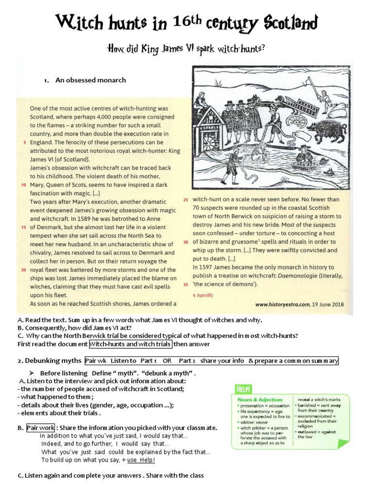 2.witch Hunts in 16th Century Scotland Pad | PDF