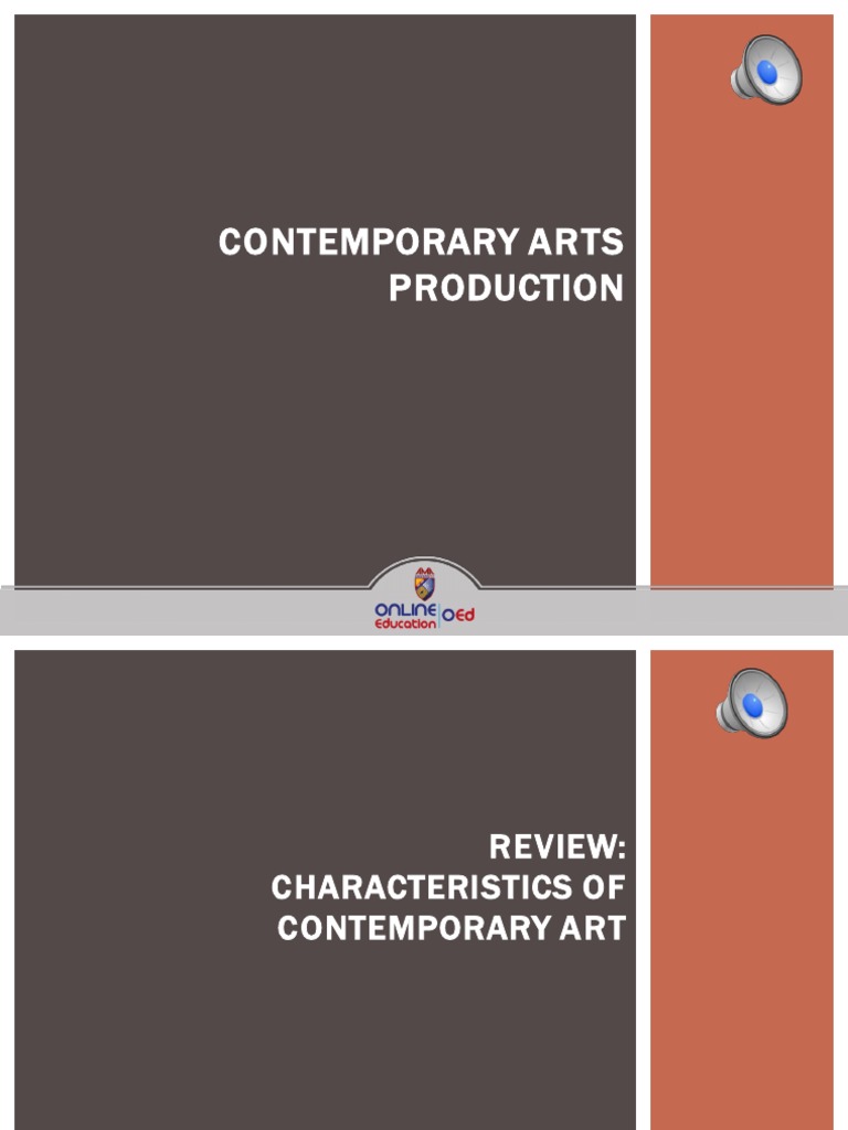 Lesson 13 Contemporary Art Production (Presentation) | PDF | Idea ...