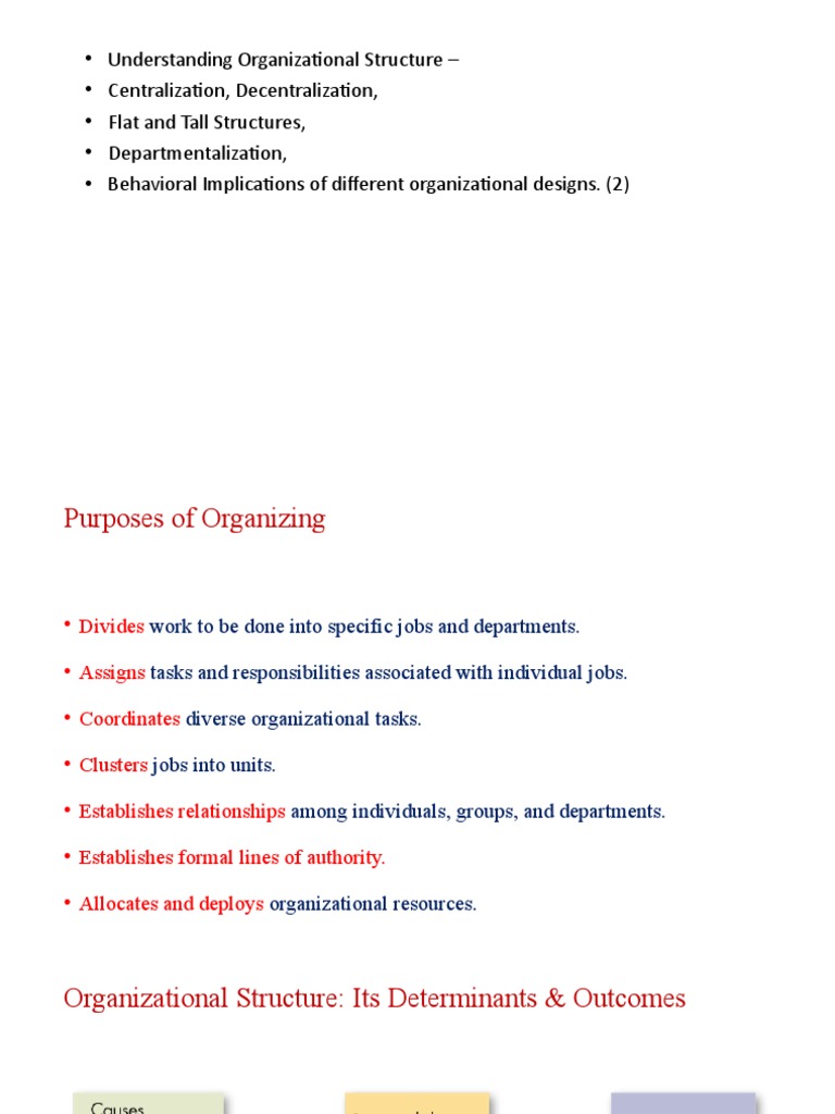 Organizational Structure | PDF | Organizational Structure ...