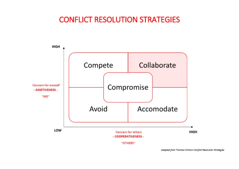 Conflict Resolution Strategies | PDF