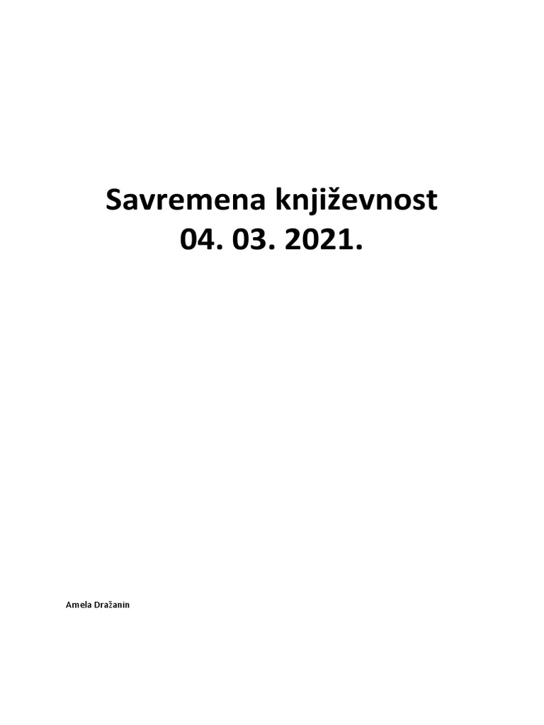 Savremena Dzemic | PDF