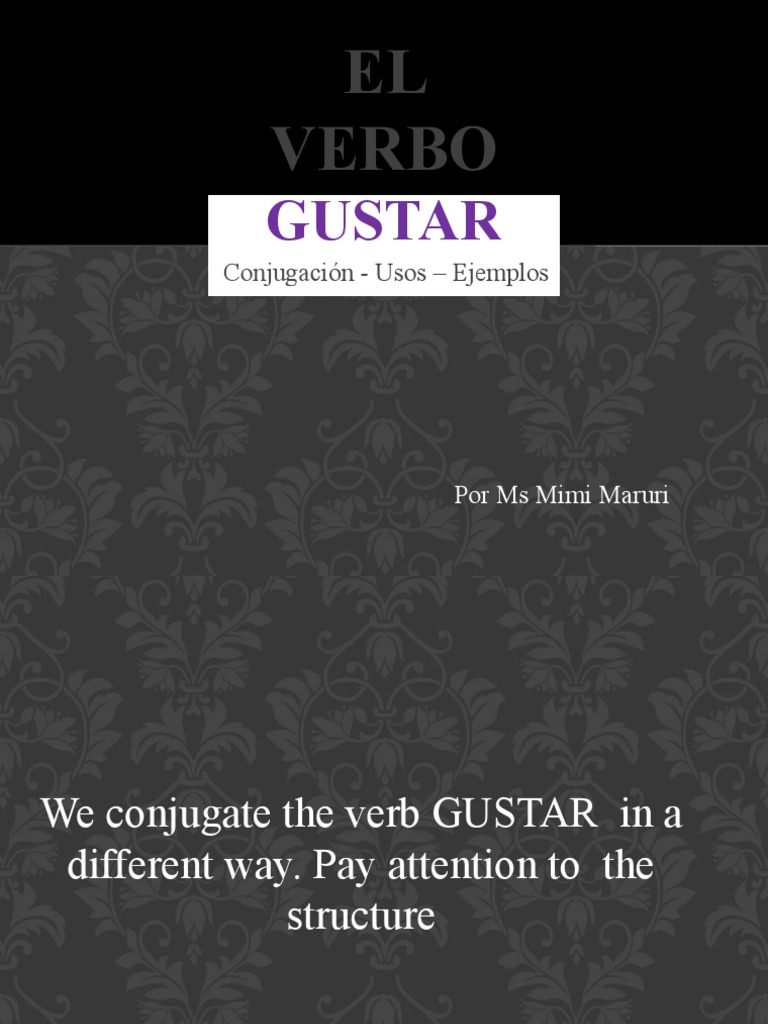 Lesson El Verbo GUSTAR | PDF