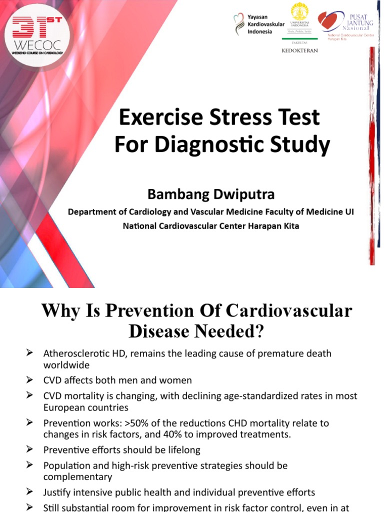 Exercise Stress Test For Diagnostic Study | PDF