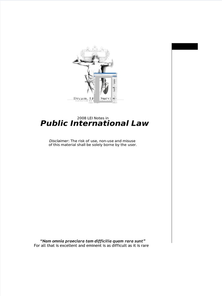 Dokumen - Tips Public International Law Reviewer Isagani Cruz | PDF