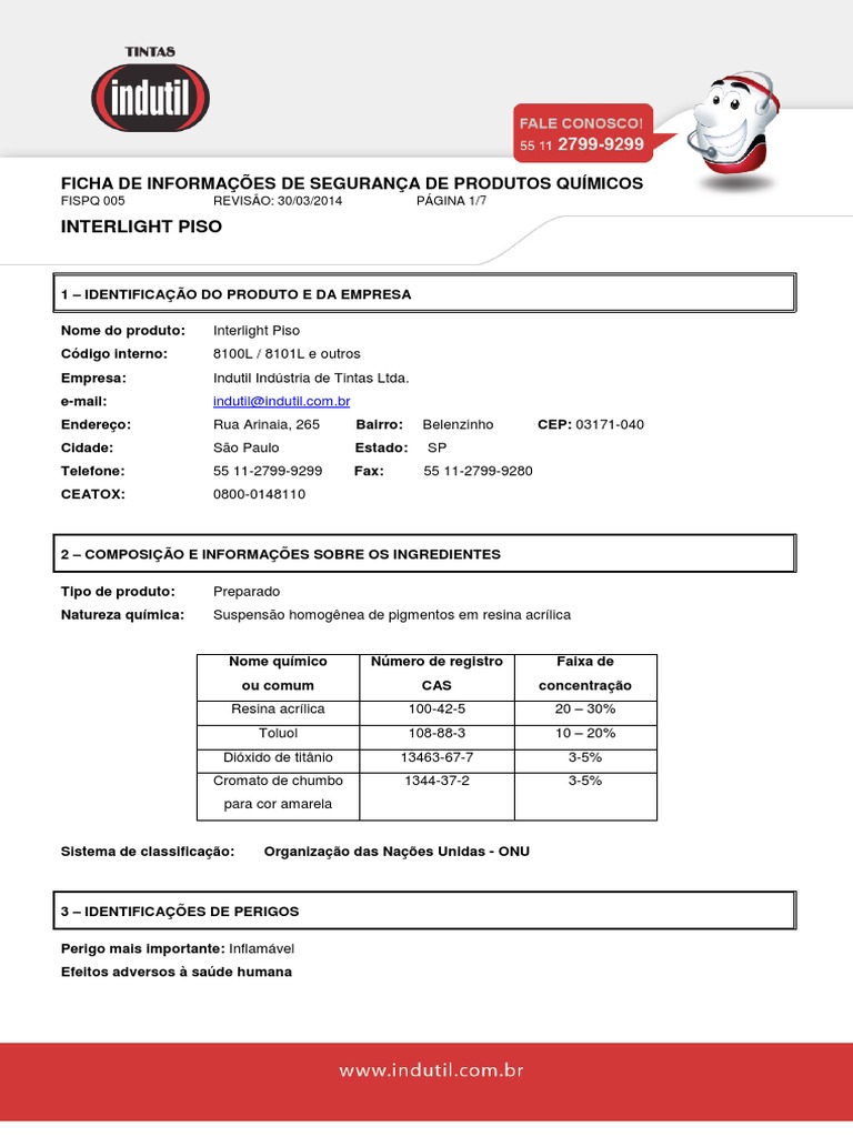 Fispq Tinta Viária - Indutil | PDF