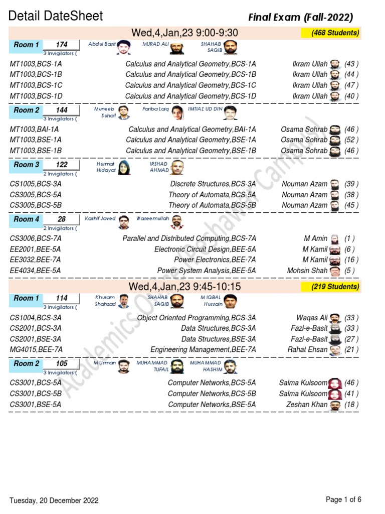 PaperShowing DateSheet | PDF