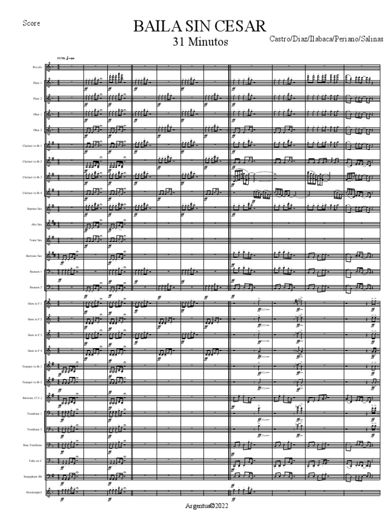 Baila Sin Cesár | PDF | Hauteur (musique)